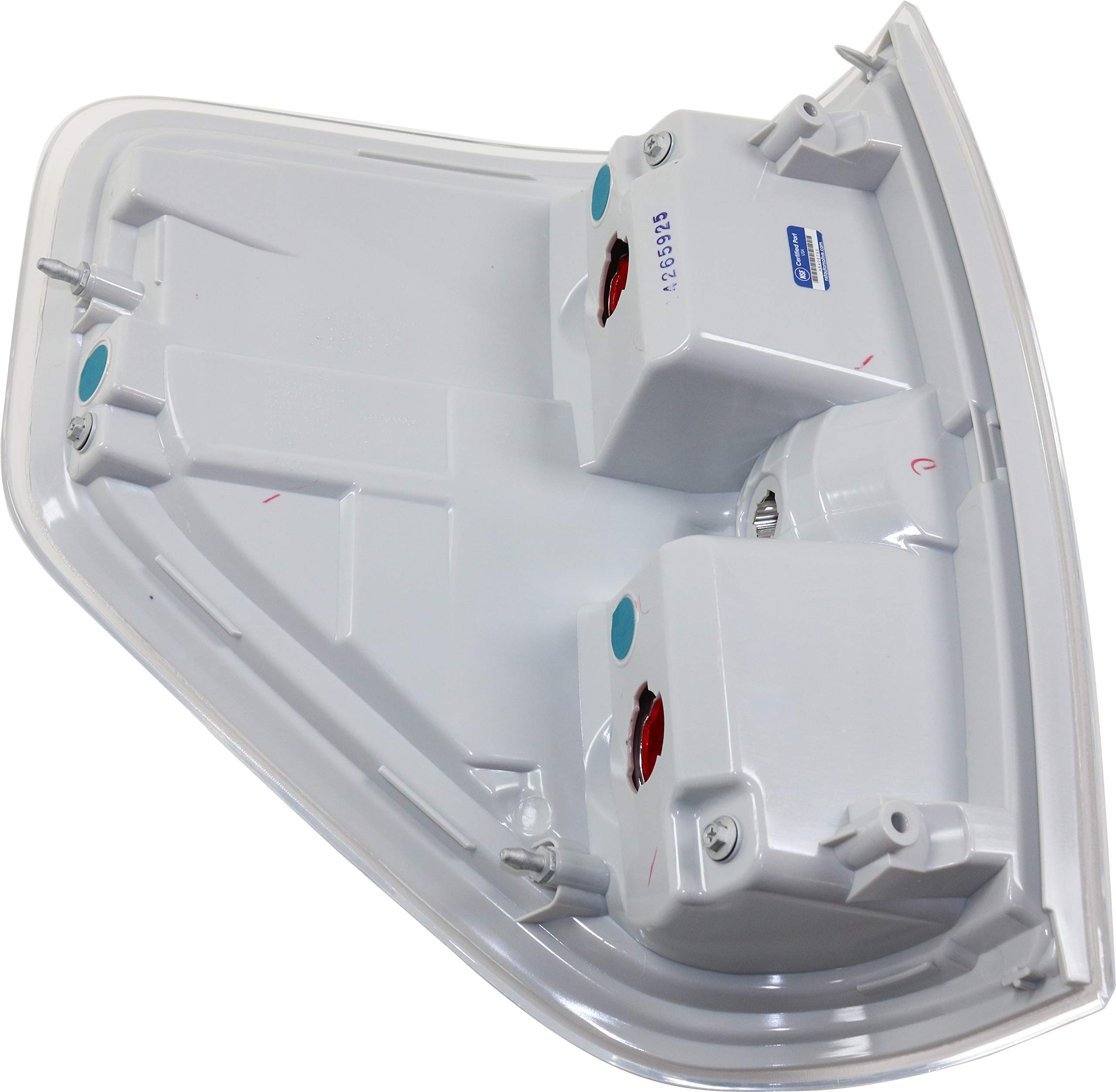 Evan Fischer NHTSA/DOT Compliant Tail Light Lens and Housing Compatible with 2009-2014 Ford F-150 Styleside Chrome trim Passenger Side - FO2819143, BL3Z13404B