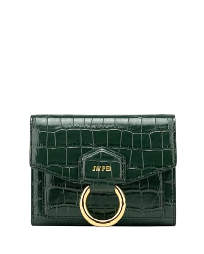 JW PEI Stella Wallet - Dark Green Croc