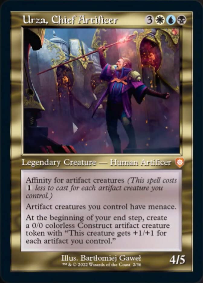Magic: the Gathering - Urza, Chief Artificer (002) - Retro Frame - The Brothers' War Commander