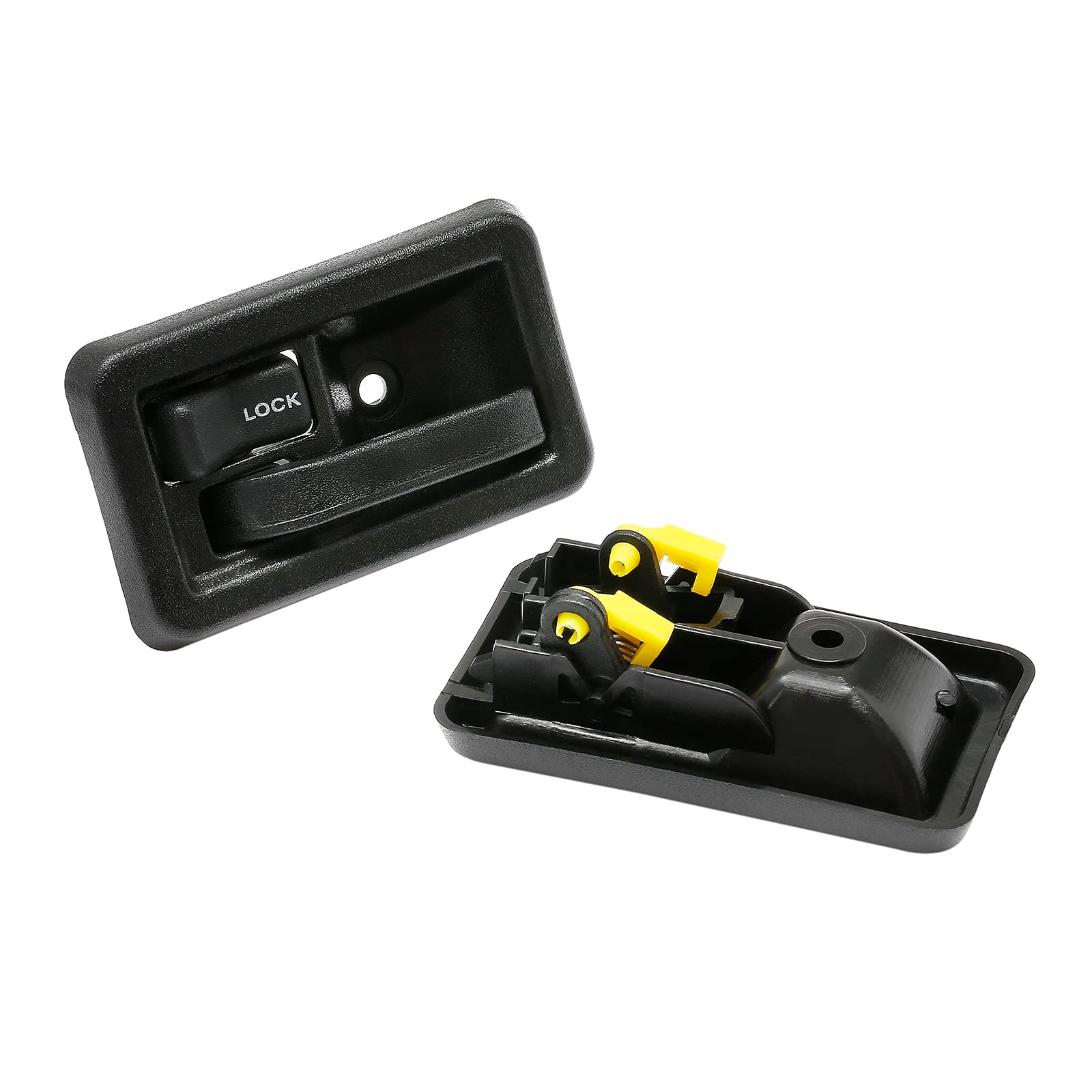 Gledewen Interior Door Handles (Pair), Compatible with Jeep Wrangler 1987-1996 YJ, 1997-2006 TJ, Inside Front Left Driver & Right Passenger Side | Replaces# 79540, 79541 Inner Handle Set