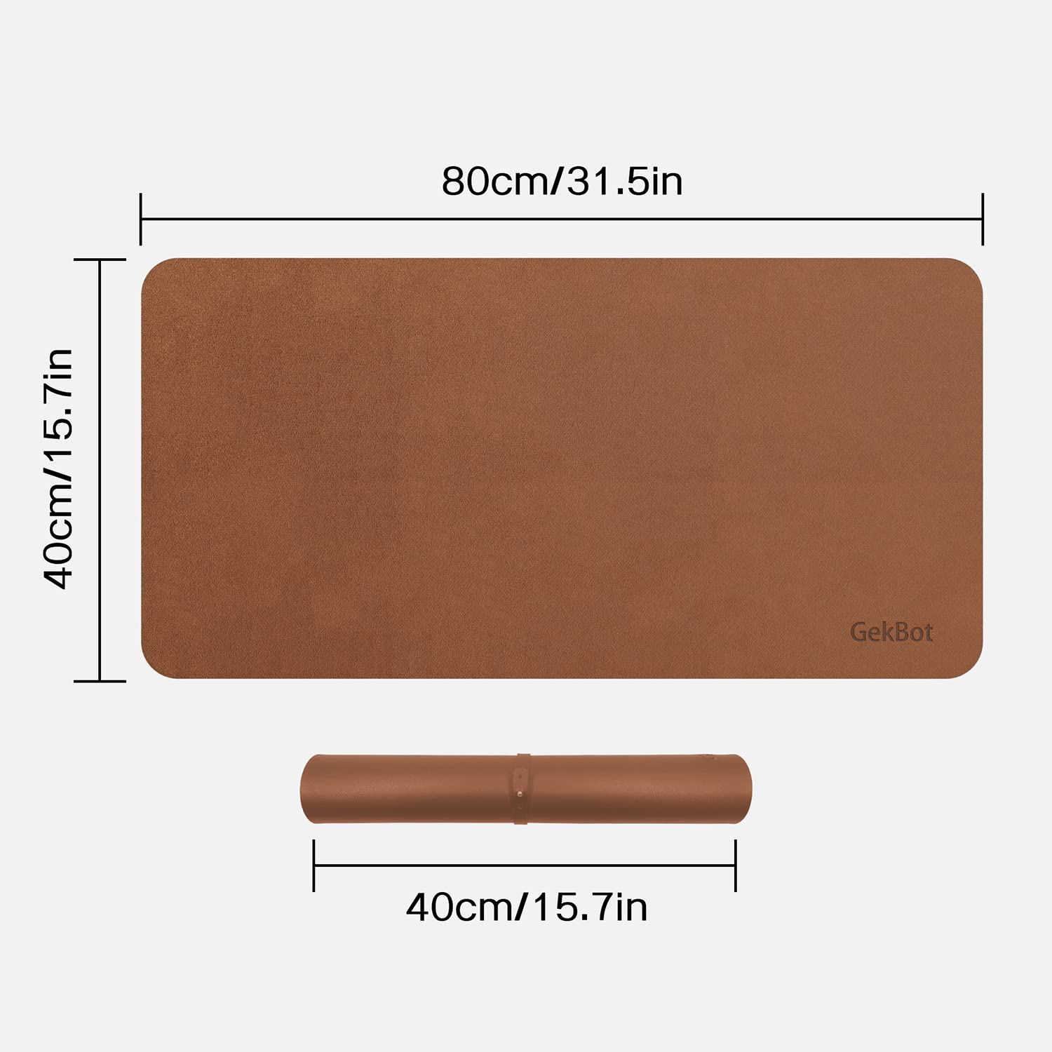 Gun Cleaning Mat, 31.5"x15.7" Desk Pad, Rifle Pistol Gun Mat, PU Leather, Non-Slip, Waterproof Workbench Mat, Large Desk Blotter Protector