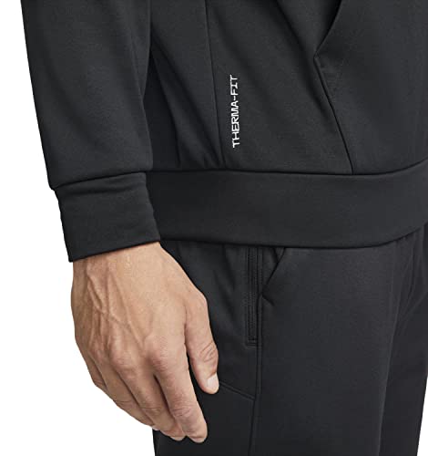 Nike Therma-FIT Graphic Baseball Hoodie (as1, alpha, s, regular, regular, Black)