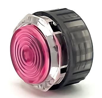 Gamerfinger Mechanical Button HBFS-30-SCREW Crystal 30mm with Silver Switches (10PCS Pink)