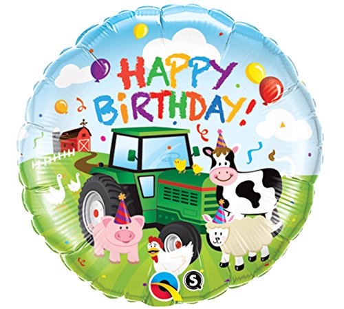 Tractor Birthday Party Balloons Decorations Farm Animal Cow John Deere Shower (MULTI, 1)