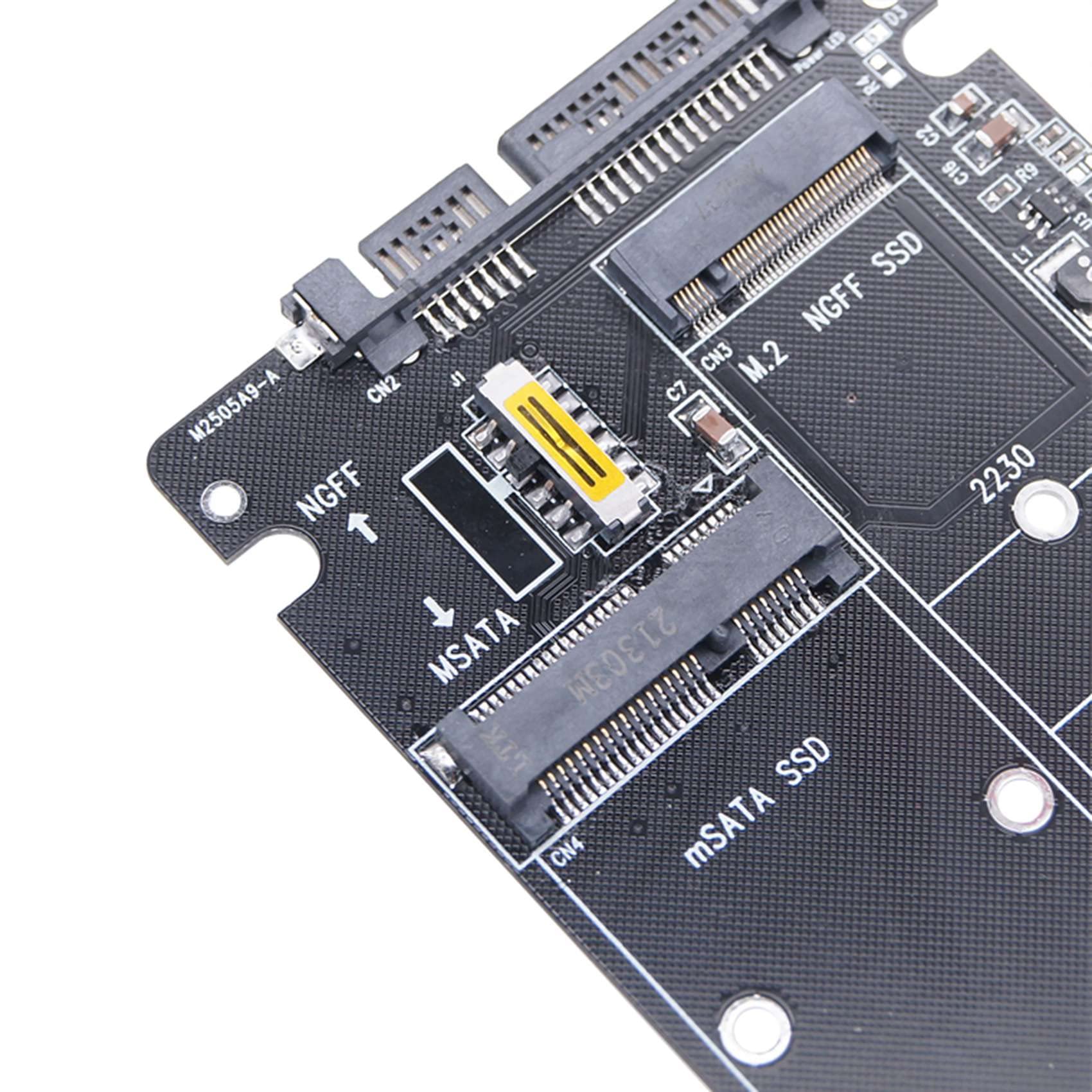 HICCYRODLY M.2 NGFF Card Card M.2 NGFF MSATA SSD to 3.0 Card 2 in 1 Converter Card with Shell+USB3.0 Drive
