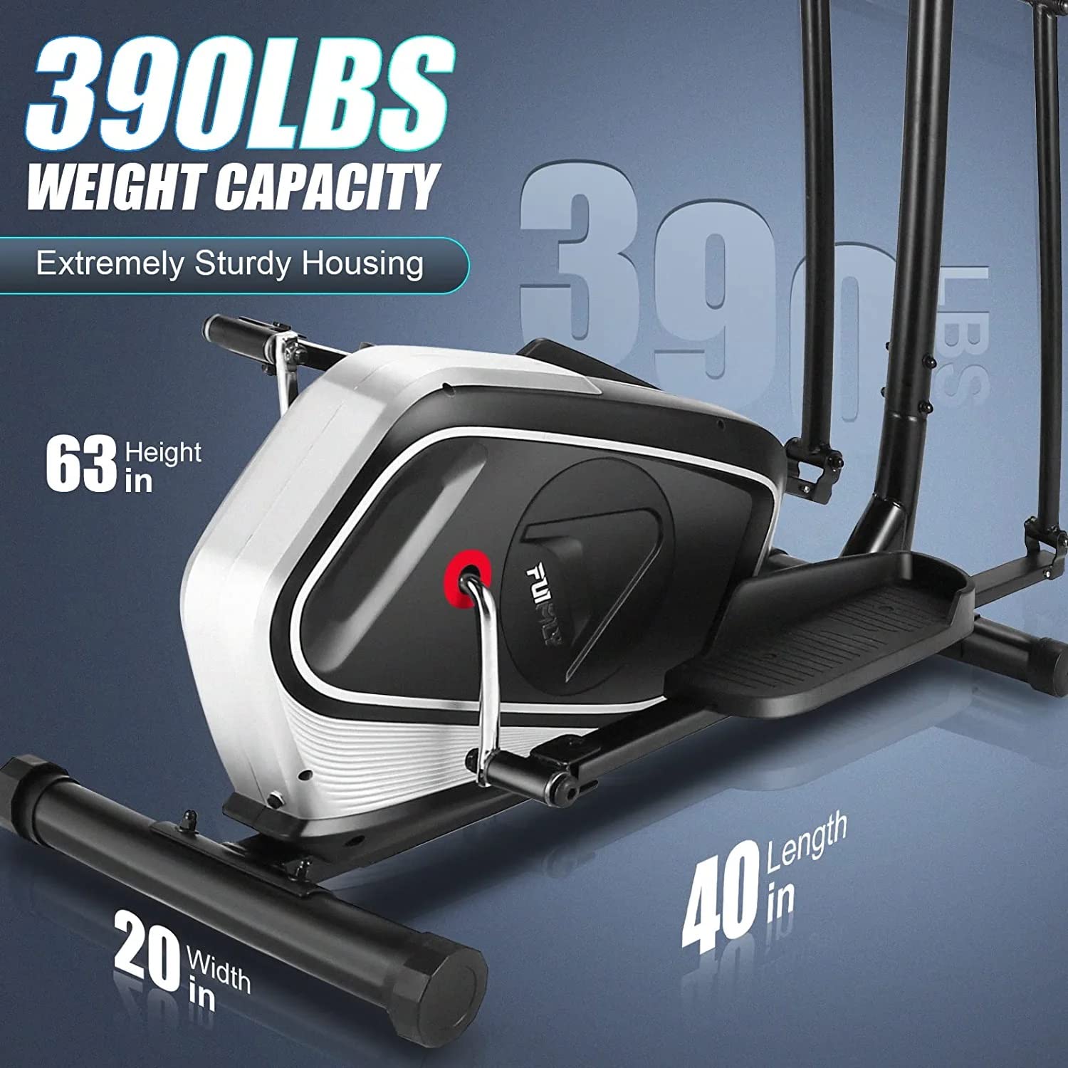 FUNMILY Electric Elliptical Trainers, Elliptical Machine Trainer for Home Use, 16 Levels Resistance, 13 Workout Programs, 390 LB Weight Elliptical Exercise Machine