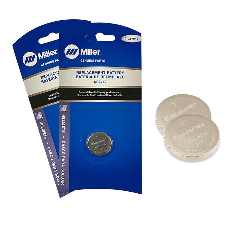 GSParts Genuine Miller 217043 Lithium Welding Helmet Battery (2 Pack)
