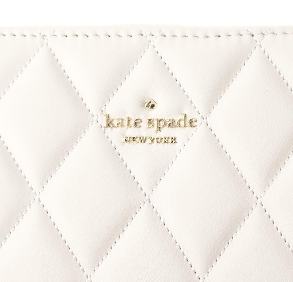 Kate Spade Carey Quilted Leather Large Continential Wallet (Parchment)