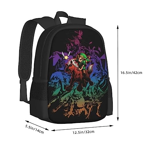 Sabia Cartoon Backpacks Game Protagonist 3D Printed Backpack Lightweight Durable Travel Backpack Laptop Backpack Casual Daypack Unisex Novelty Backpacks Game Fan Gift