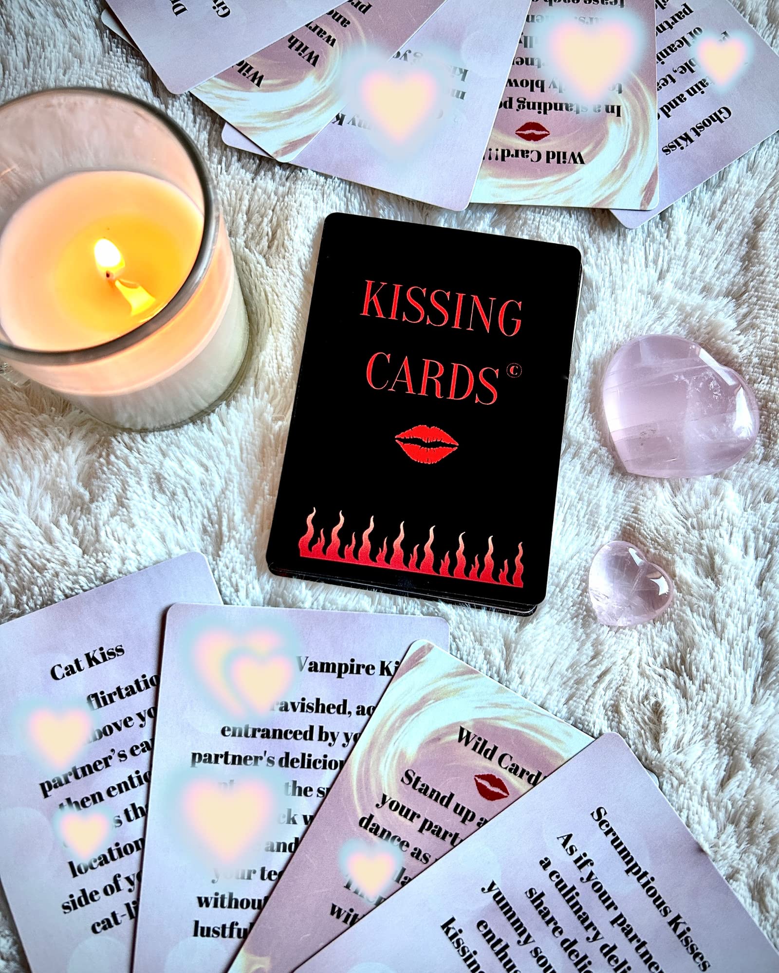 Kissing Cards © The Passionately Playful Partner Game. Fun Couple's Game. Couple Card Game. Couple Connection Game.