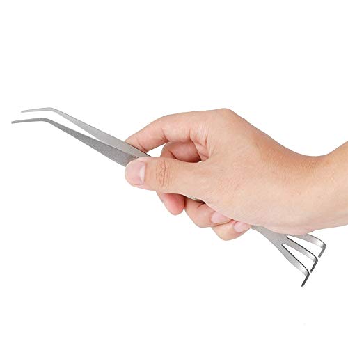 Maxmartt Bonsai Root Rake,2-in-1 Stainless Steel Root Rake Bonsai Tweezers Soil Farming Tool with Ergonomical Handle