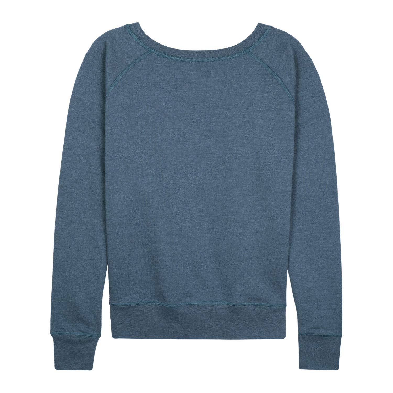 Instant Message - Dogaholic - Ladies French Terry Pullover - Size 4X Heather Blue
