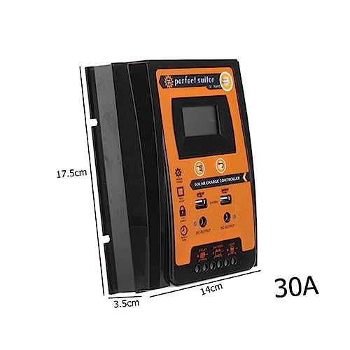 GANAZONO Solar Charge Regulator Solar Controller Electric Generator Dynamo Solar Charge Controller Solar Regulator Charge Controller Solar Charge Battery dyna-GRO 70a USB Lithium Battery