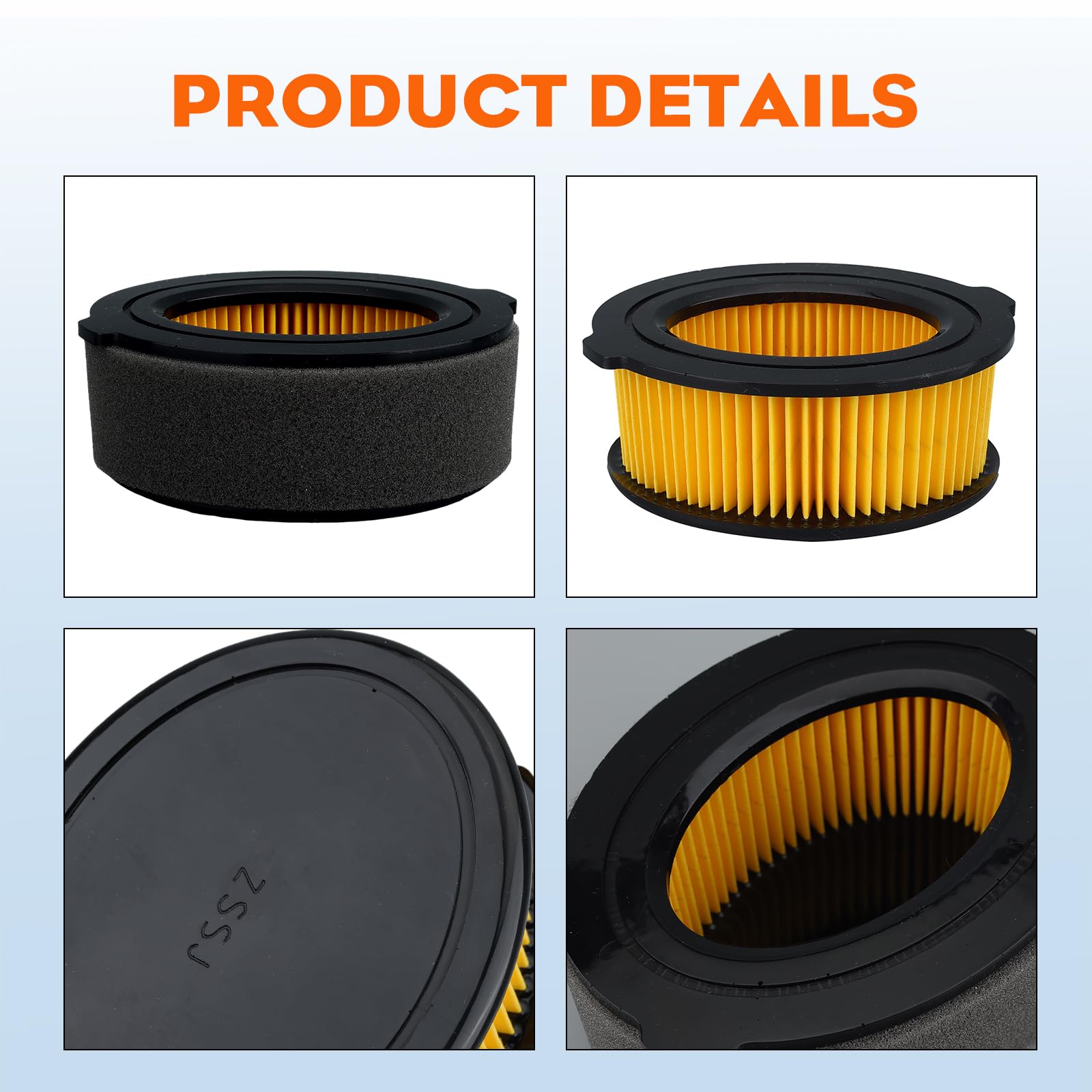 Hipa 951-10794 Air Filter Replace for MTD 951-14262 751-10794 751-14262 Fits 208cc Troy-Bilt Craftsman Yard Machines Cultivator Tiller with Fuel Filter Spark Plug