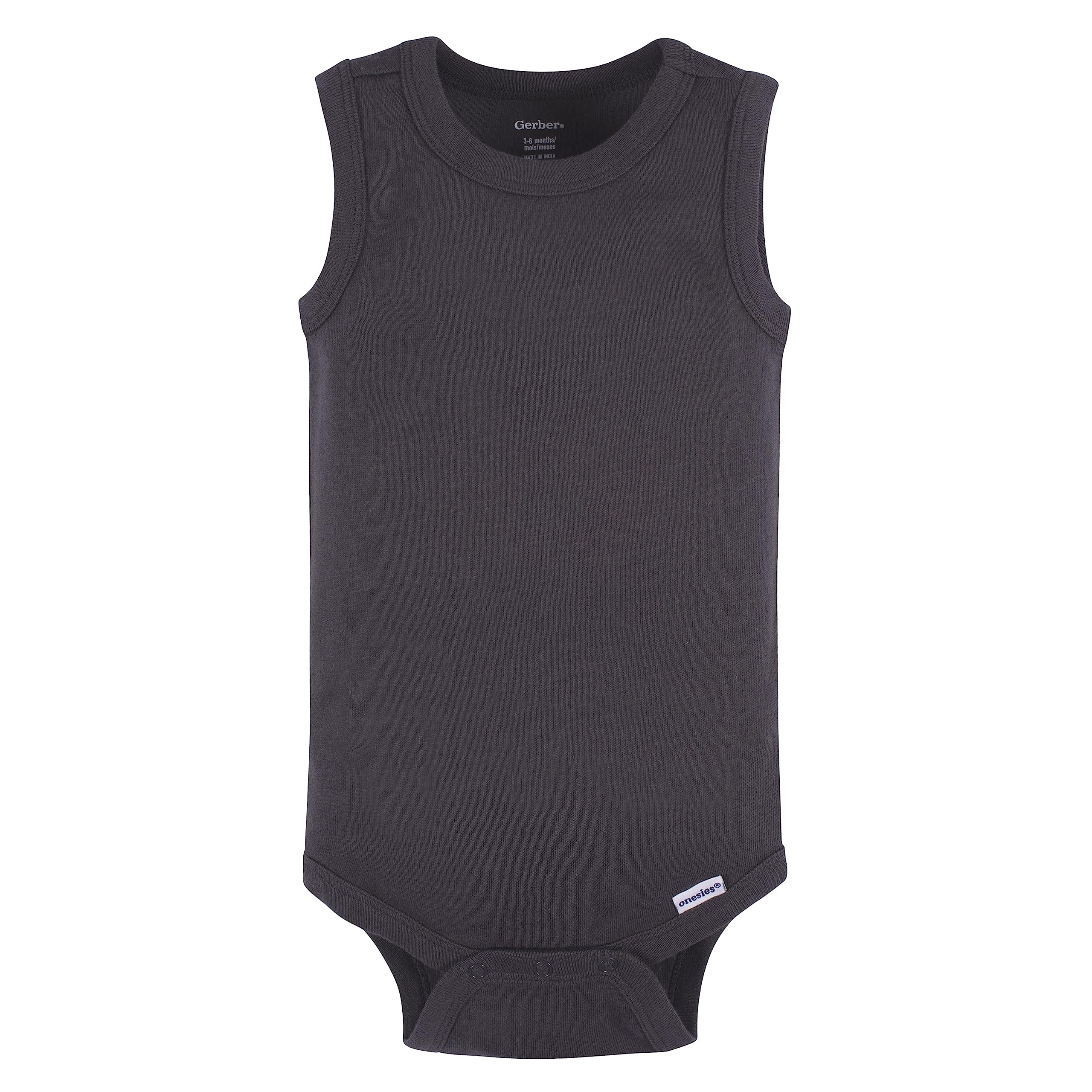 Gerber Baby Boys Multi-Pack Sleeveless Onesies Bodysuit Green Stars 12 Months