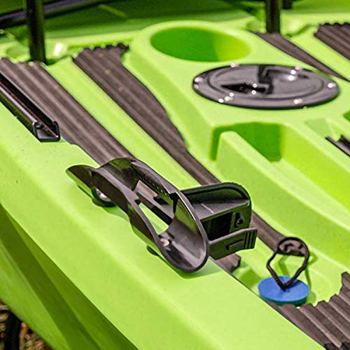 Helonge Kayak Paddle Holder Clips, 2 Pack Deck Mounted Universal Paddle Clip