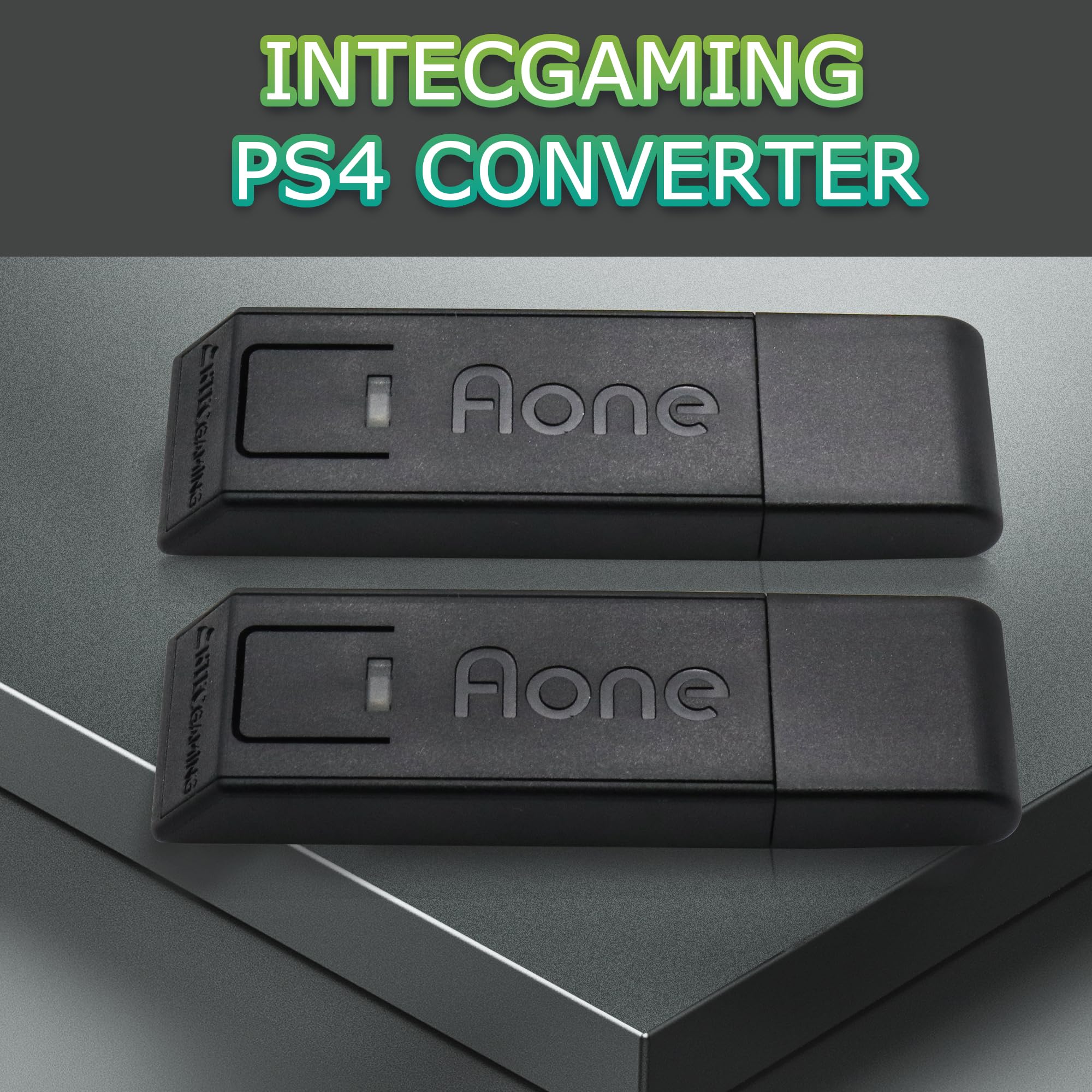 Intec Gaming PS4 Converter- Only Compatible with Switch Fighting Stick of IntecGaming, Wire-Less Adapter for PlayStation 4 PS4 Console to Arcade1up Fighting Stick on Arcade1up Cabinet (2PACK)