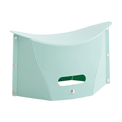 Portable Folding Step Stool-Lightweight Chair is Sturdy Enough to Support Adults and Safe Enough for Kids. Easy to Store and Use. for Kitchen, Bathroom, Bedroom,Beach,Kids or Adults. (Green Chair)