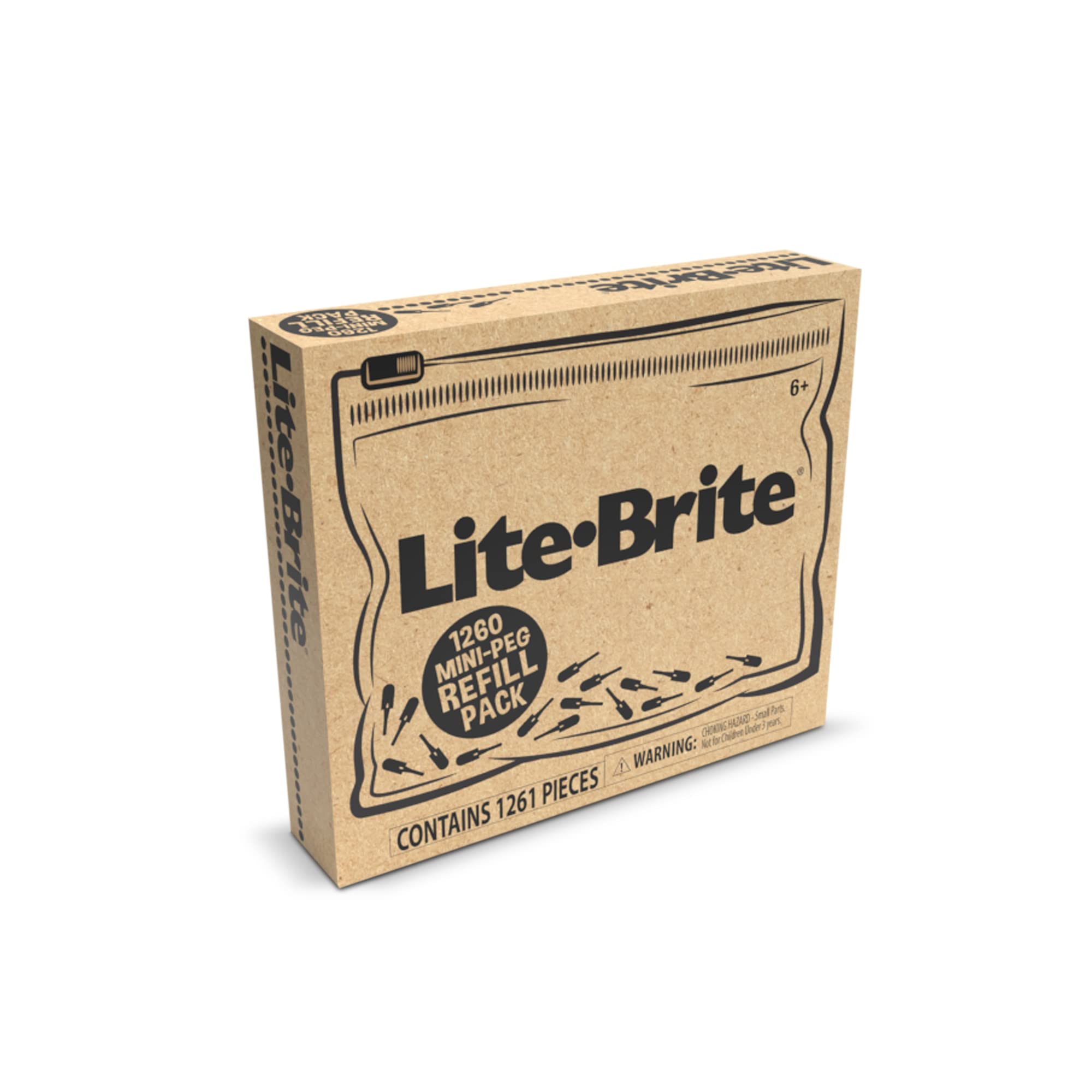 Lite Brite High Definition Grid 1,260 Mini Peg Refill Set – for Use Oval, Wall Art & Stranger Things – Amazon Exclusive