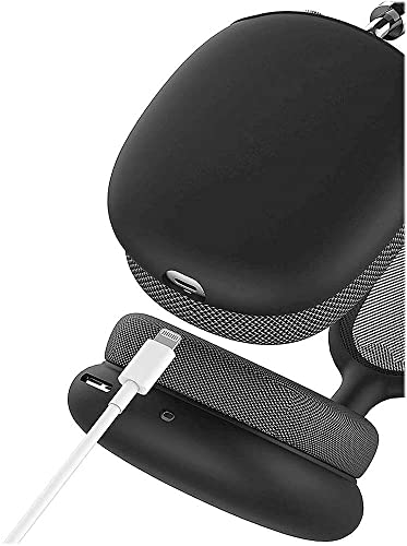 SaharaCase Liquid Silicone Cover Case for Apple AirPods Max [Rugged] Headphone Protection Antislip Grip Slim (Black)