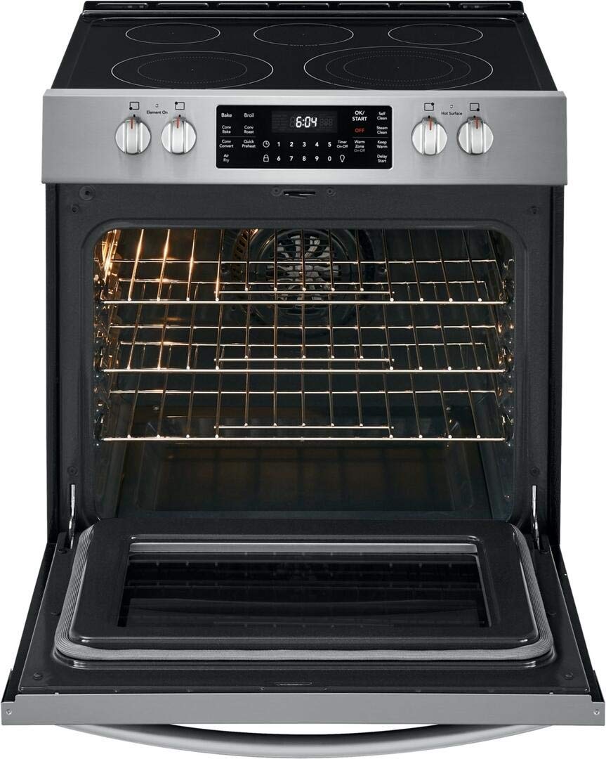 Frigidaire FGEH3047VF Gallery Series 30" Electric Range with 5 Elements, 5.4 Cubic ft. Capacity Convection Oven, in Stainless Steel