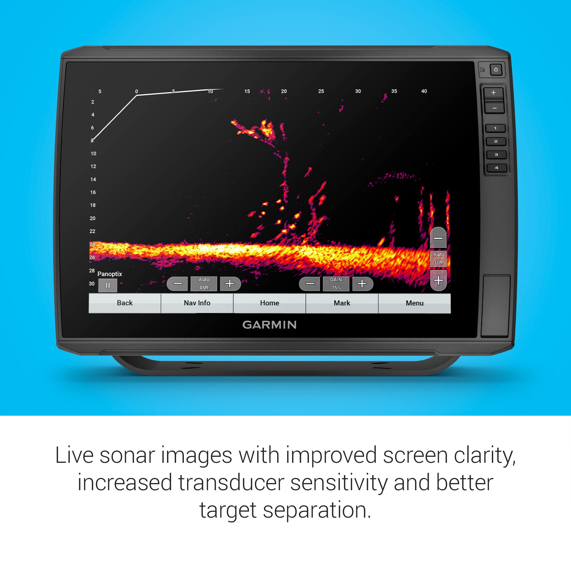 LiveScope™ Plus System with GLS 10™ and LVS34 Transducer, Target Separation, Sharp Sonar Images, Vivid Color, Clear Vision & ECHOMAP Ultra 106sv with GT56UHD-TM Transducer, 10"" Touchscreen Combo