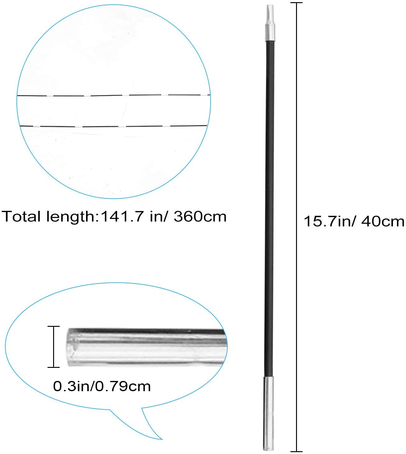 Gorich Beach Tent Poles for 3/4-5/6-7 Person Beach Tent for Replacement (3 Person Tent Poles)