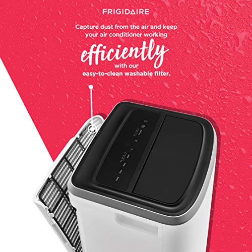 Frigidaire FHPC082AB1 Portable Air Conditioner with Remote Control for Rooms, White