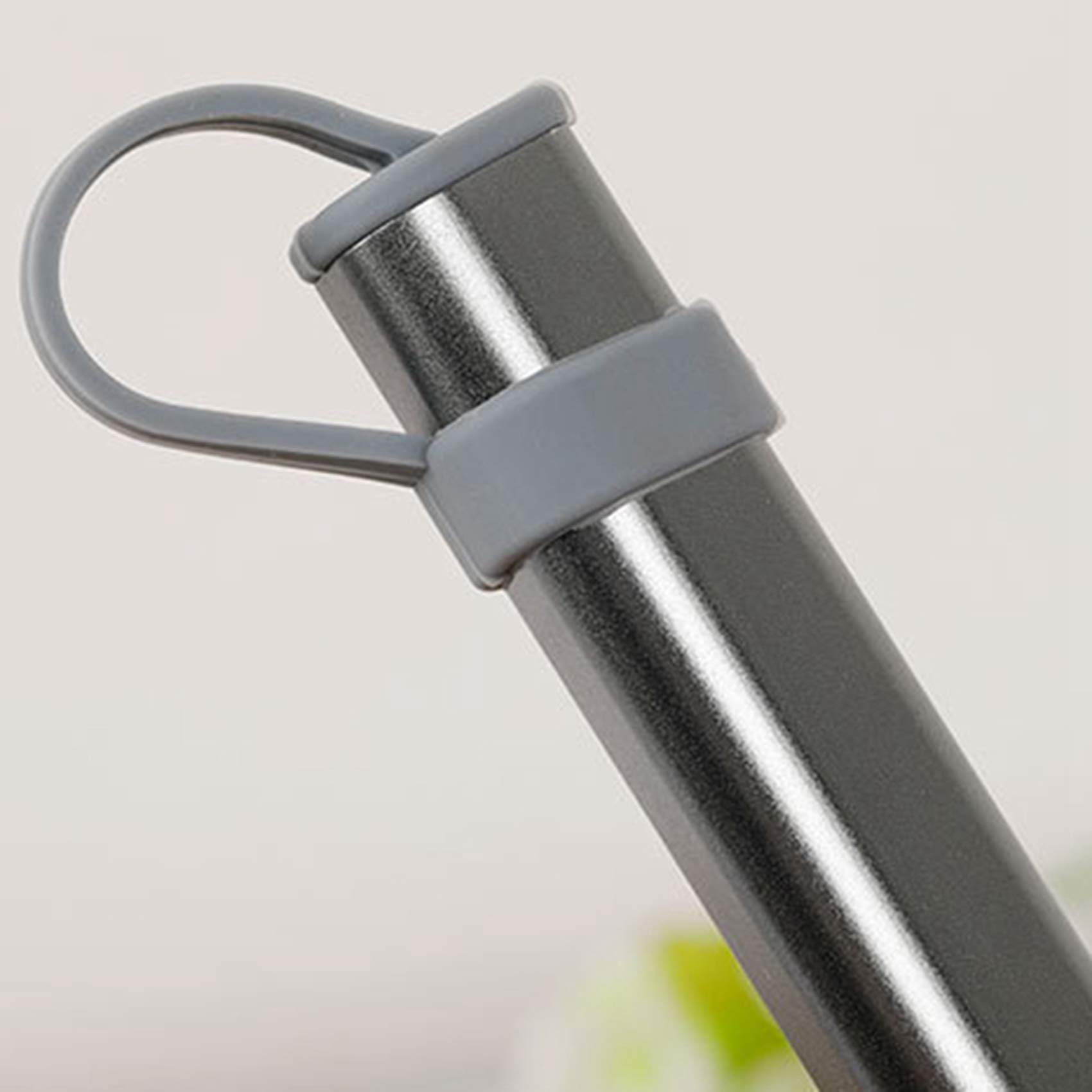 Nuhikap 2X Chopsticks Storage Tubes Aluminum Alloy Box Case for Titanium Chopsticks Storage Box Without Chopsticks Green & Gray