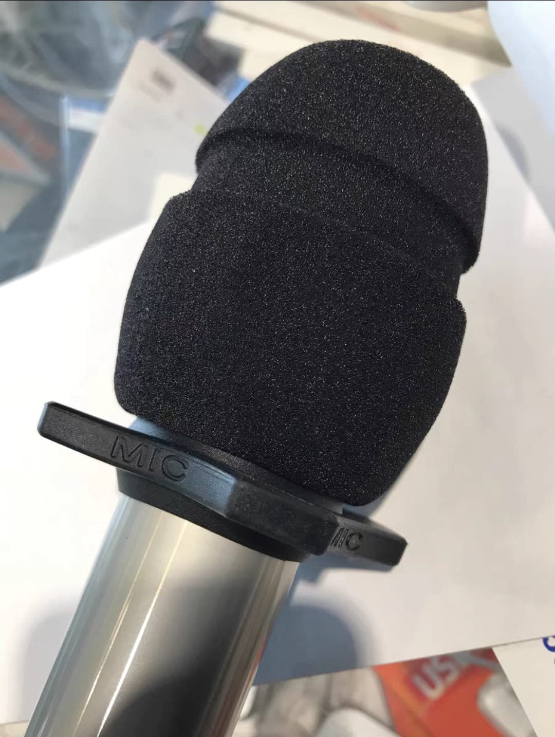 Fielect 10Pcs Microphone Covers Foam Mic Covers Thick Handheld Stage Microphone Windscreen Foam Cover Black for KTV, Dance Ball, Conference Room, News Interviews