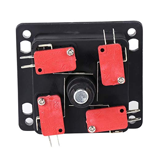 Joystick, Plastic Black American Style Arcade Joystick with Microswitch for DIY Arcade Game Machine Parts for Gifts
