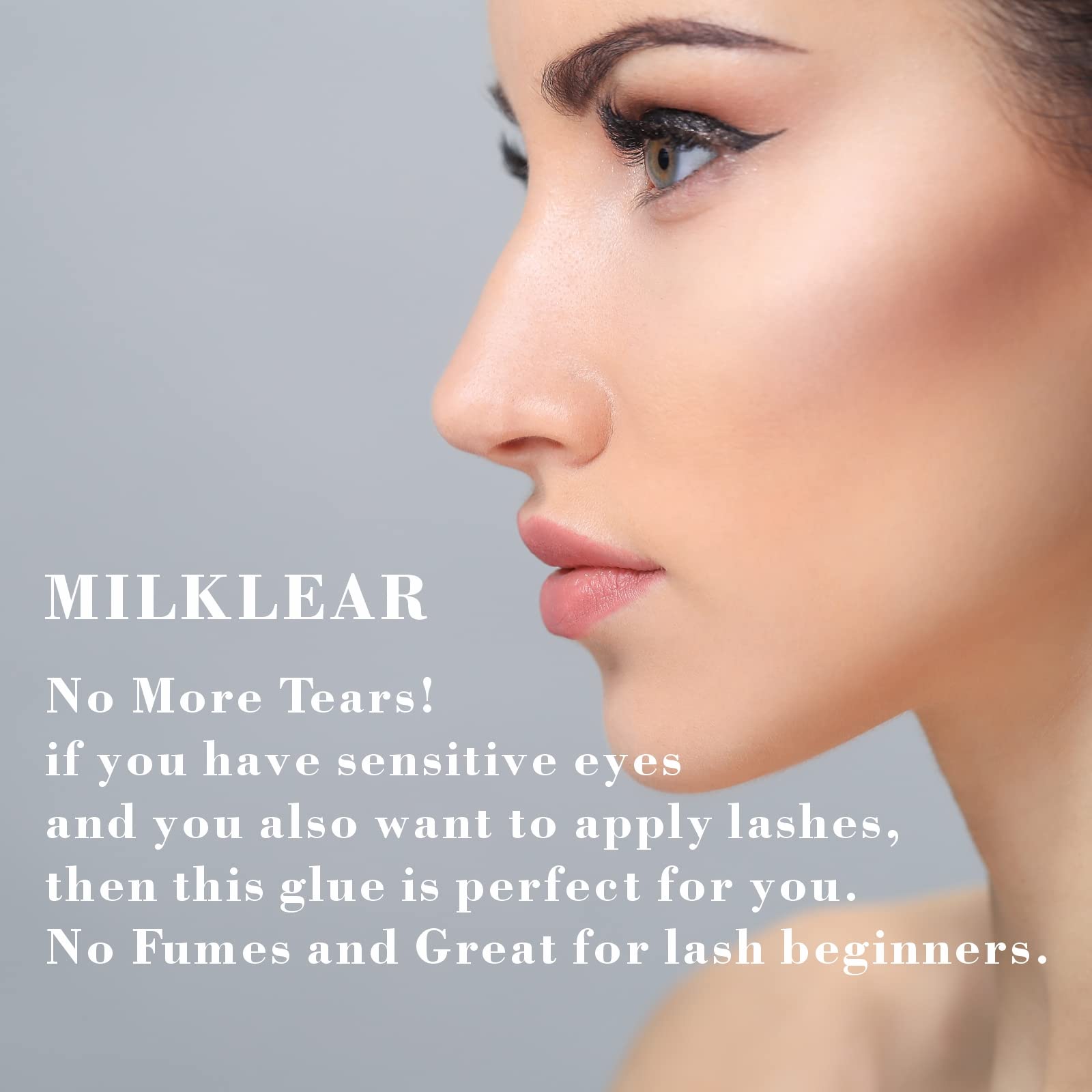 Extra Strong Cluster Lash Glue Lash Extension Glue Sensitive Eyes Long Lasting 3 Weeks Self Application or Professional Use No Fume No Irritation Latex Free 3s Drying Time