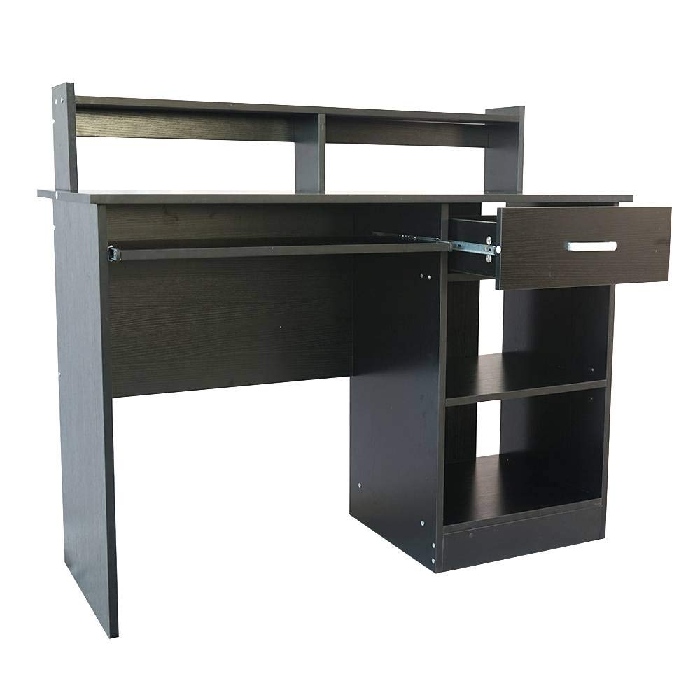 FRITHJILL Computer Desk with Keyboard Tray,Home Office Computer Desk Workstation Wood Laptop PC Table Drawer tudent Table