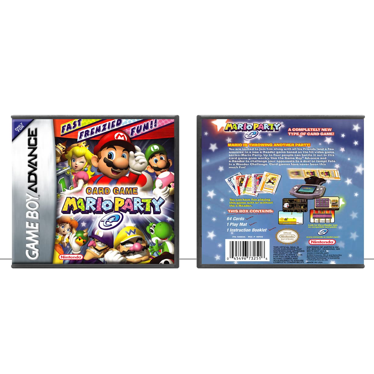 Mario Party-e | (GBA) Game Boy Advance - Game Case Only - No Game