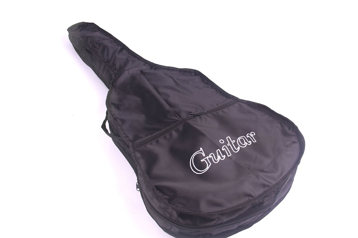 Electric Acoustic Guitar Cutaway Design With Guitar Case, Strap, Tuner Black