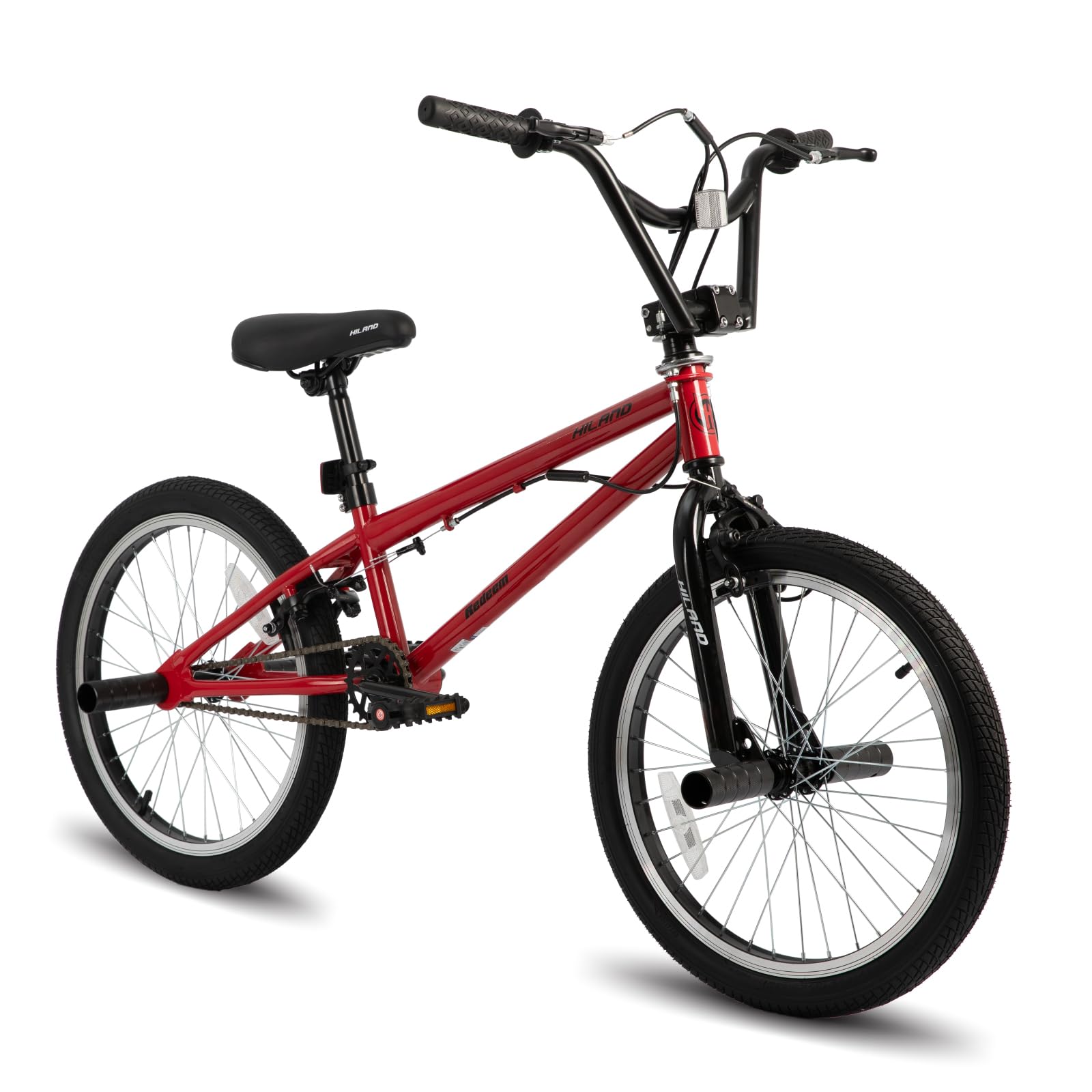 Hiland 20" Kids Bike for Boys BMX Freestyle Bicycle Red