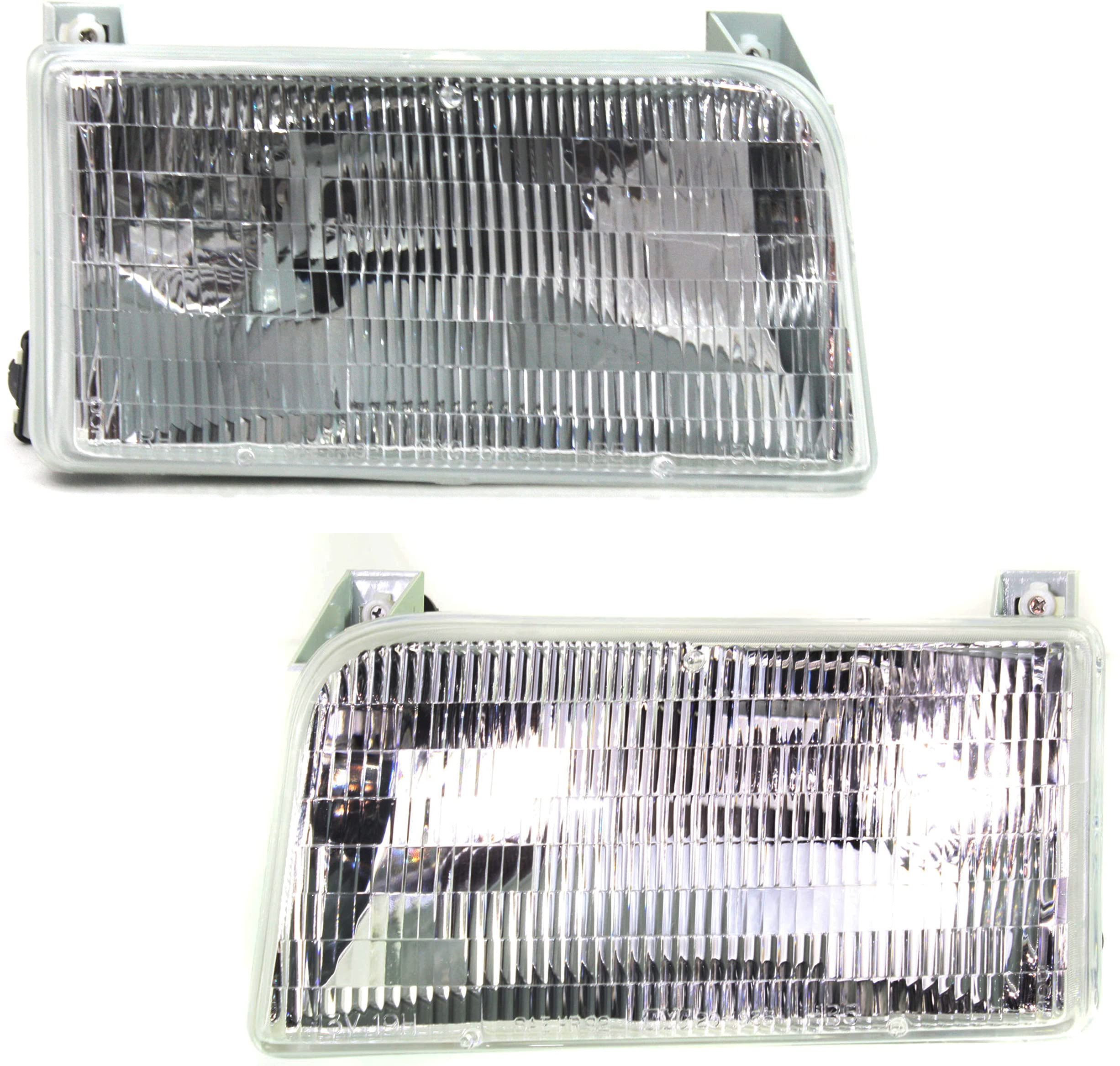 Garage-Pro Headlight Compatible with 1992-1996 Ford Bronco, Fits 1992-1997 Ford F Super Duty, Fits 1992-1996 Ford F-150, Fits 1992-1996 Ford F-250, Fits 1997 Ford F-250 HD SET