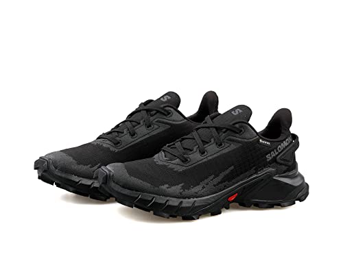 Salomon Women's ALPHACROSS 4 GTX W Hiking Shoe, Black/Black/Black, 8.5