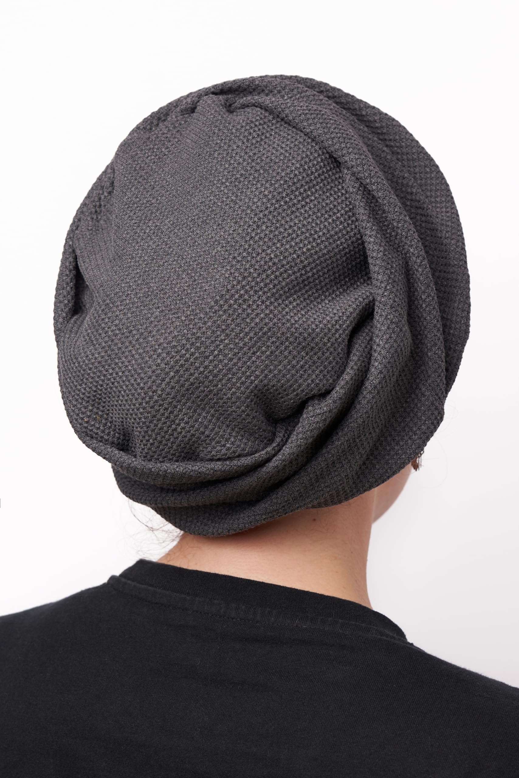 Jewish Head Covering for Women Tichel Slouchy Beanie Beret Snood Headcovering (Gray)