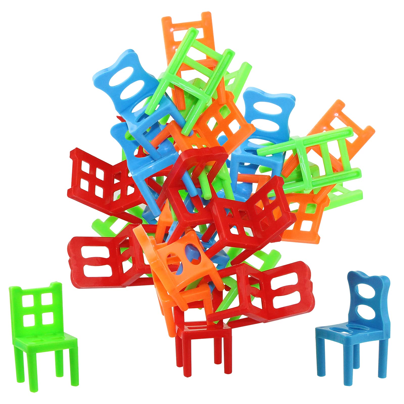 Hapavis Balance Game Toys Stacking Games Chairs Puzzles Building Blocks Party Game
