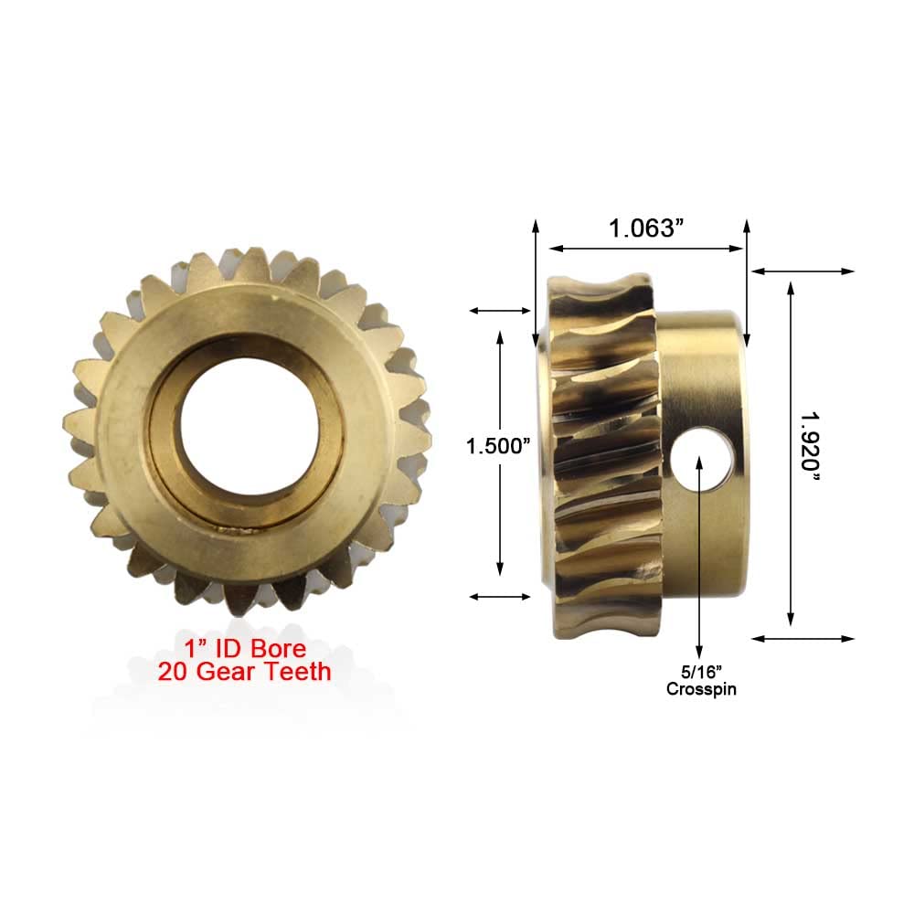 KINTLE Snowblower Auger Worm Gear - Compatible with Ariens snowblowers, Replaces ST824, 924050, 52402600, 524026, 924082, 52422700