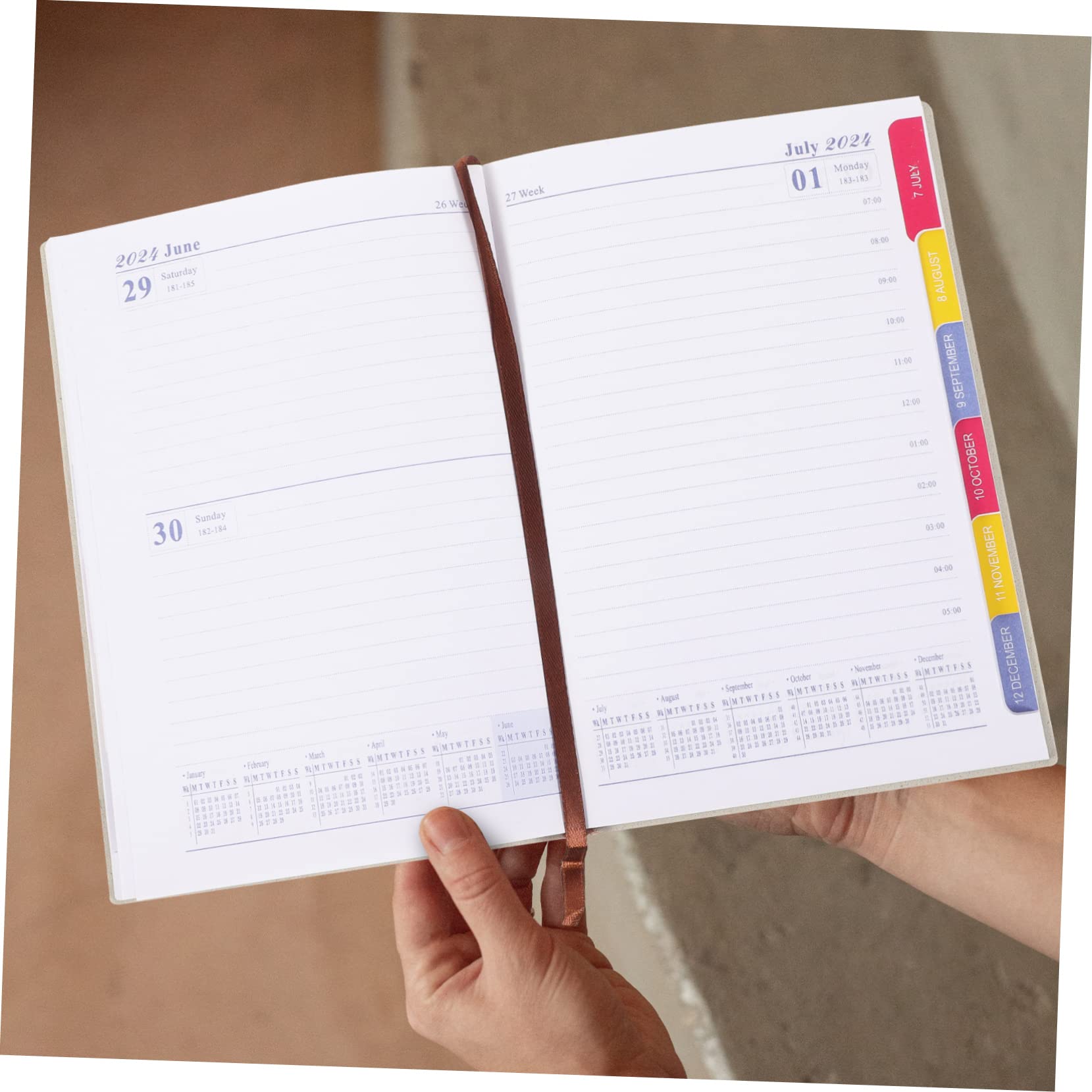 GATHINESS 2024 notepad for work spiral notebook work notebooks everyday planner daily use notebook weekly monthly planner Paper daily planner undated office accessory planner journal manual