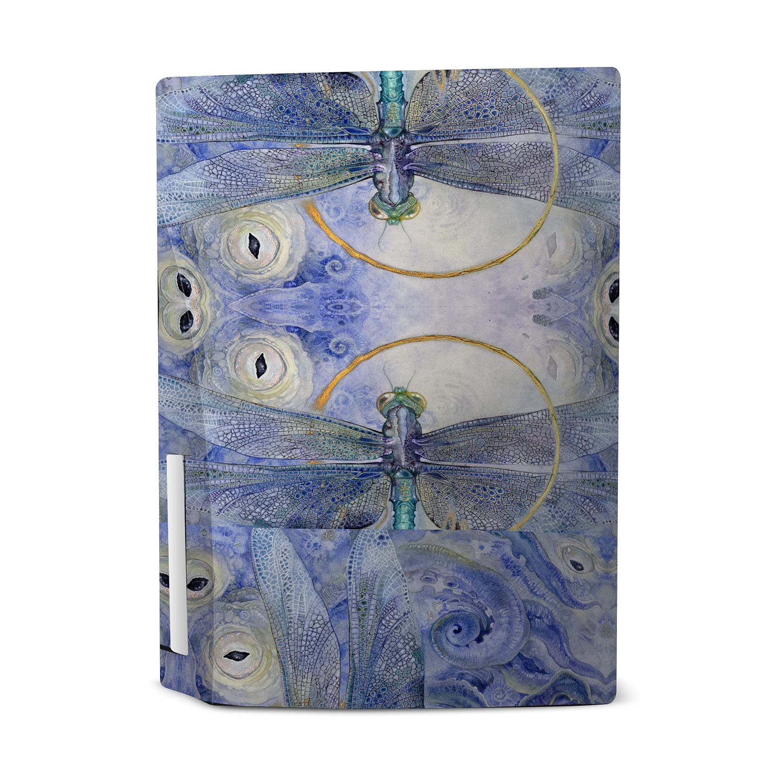 Head Case Designs Officially Licensed Stephanie Law Dragonfly Art Mix Vinyl Faceplate Sticker Gaming Skin Case Cover Compatible with Sony Playstation 5 PS5 Disc Edition Console & DualSense Controller