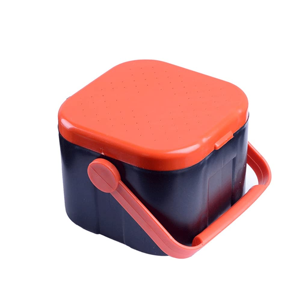 LMMDDP 10 * 10 * 7.5cm Plastic Breathable Fishing Bait Box Storage Box Fishing Tackle Box Storage Box