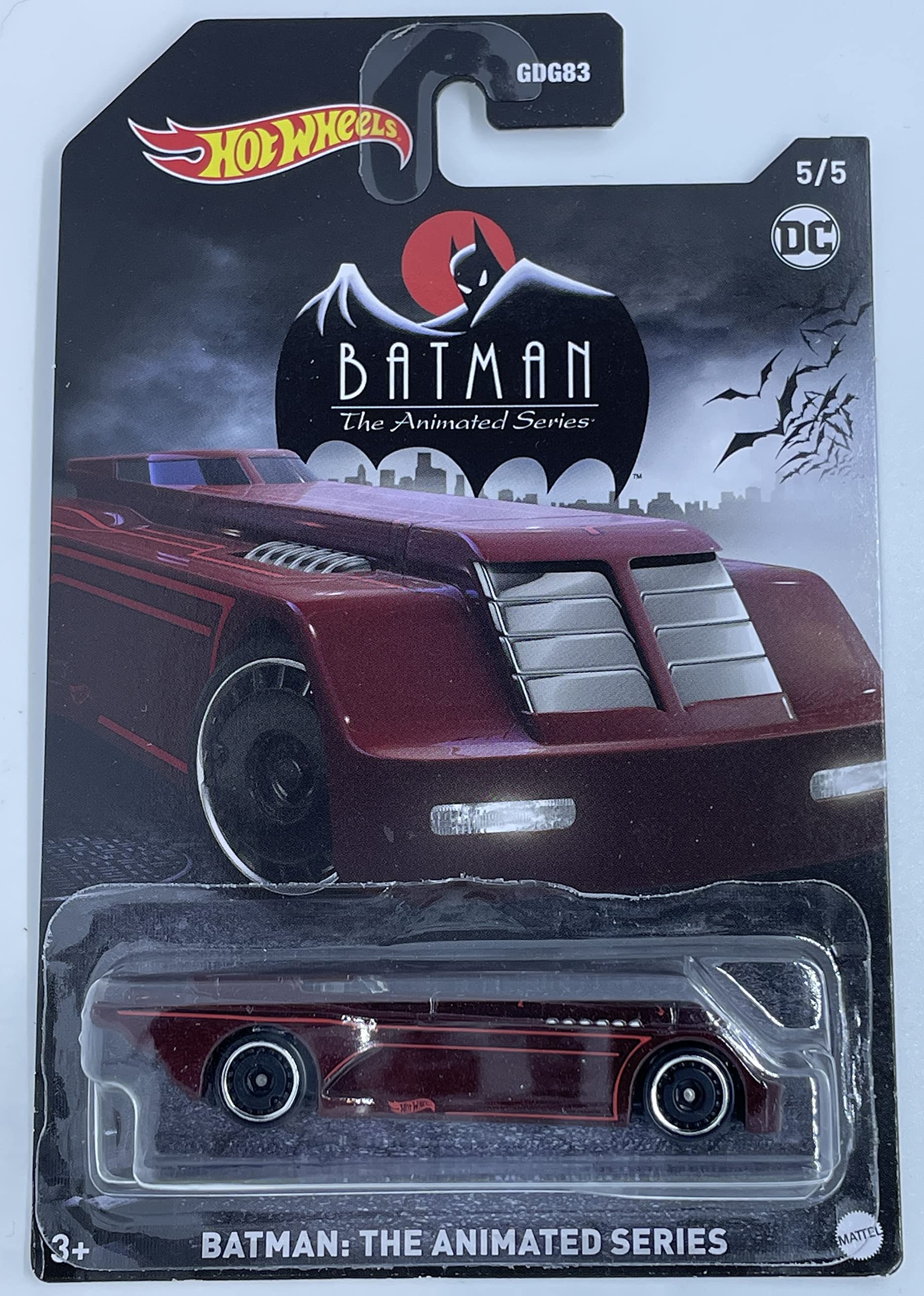 Hot Wheels - Batman: The Animated Series DC - 5/5 [Maroon]
