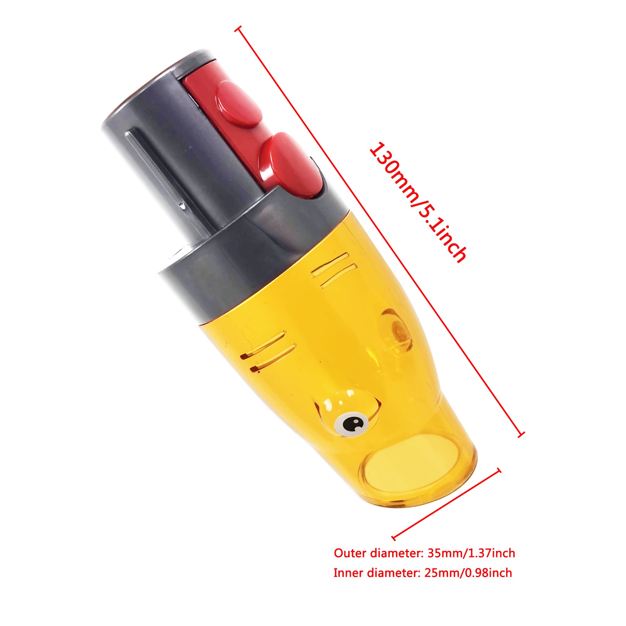EZ SPARES Quick Suction Tip Adapter,Compatible with V7 V8 V10 V11 V12 V15 Slim(Yellow)