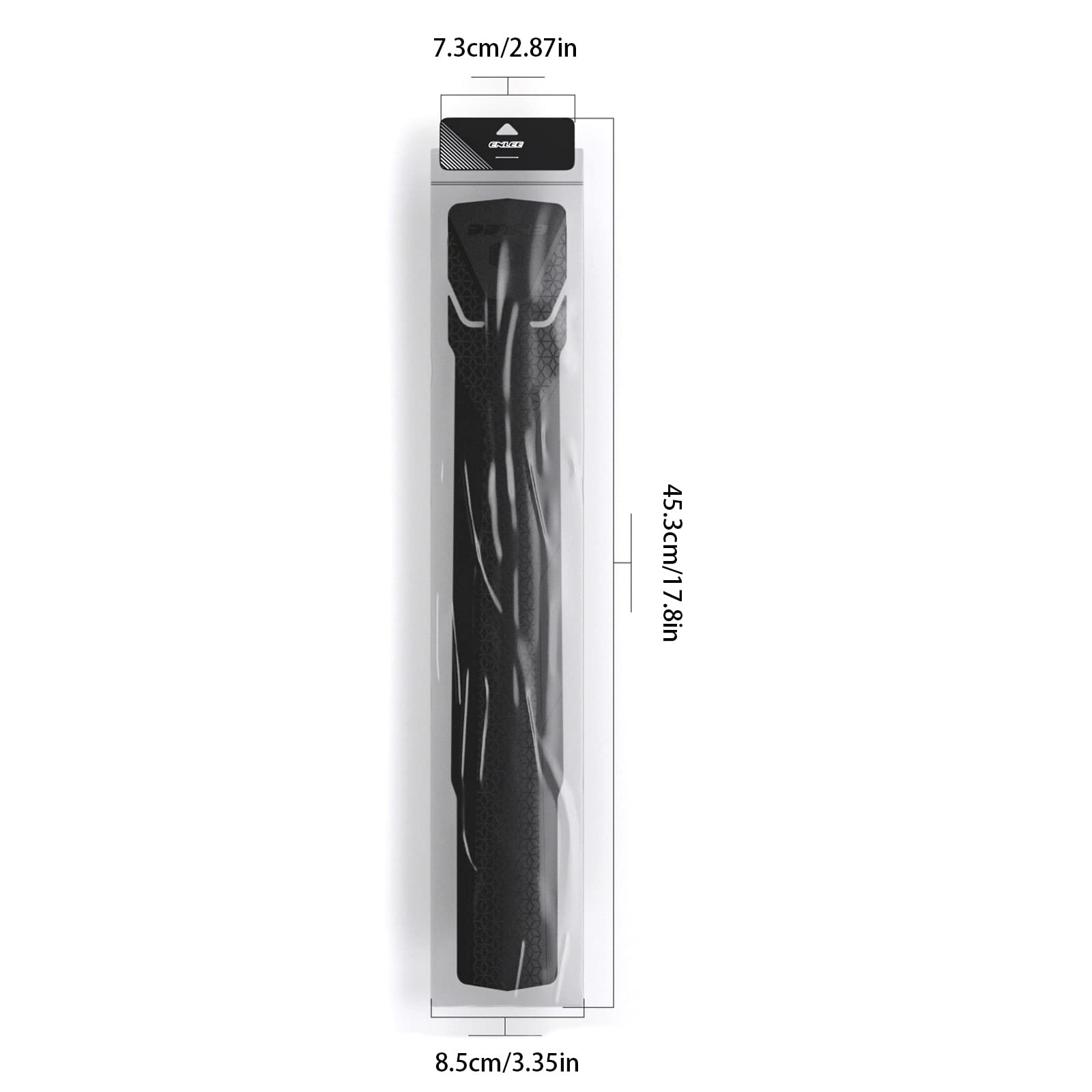HAHOME ENLEE Mountain Bike Down Tube Frame Protector, MTB Bicycle Frame Guard - Protect The Bike from Collision and Scratch (Black)