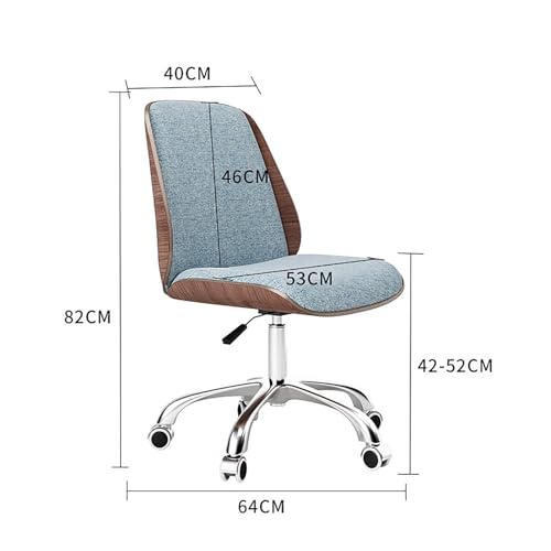 Ergonomic Office Chair, Office Chairs Piano Paint Modern Leather Executive Office Chair Comfortable Office Computer Swivel Chair (Color : B)