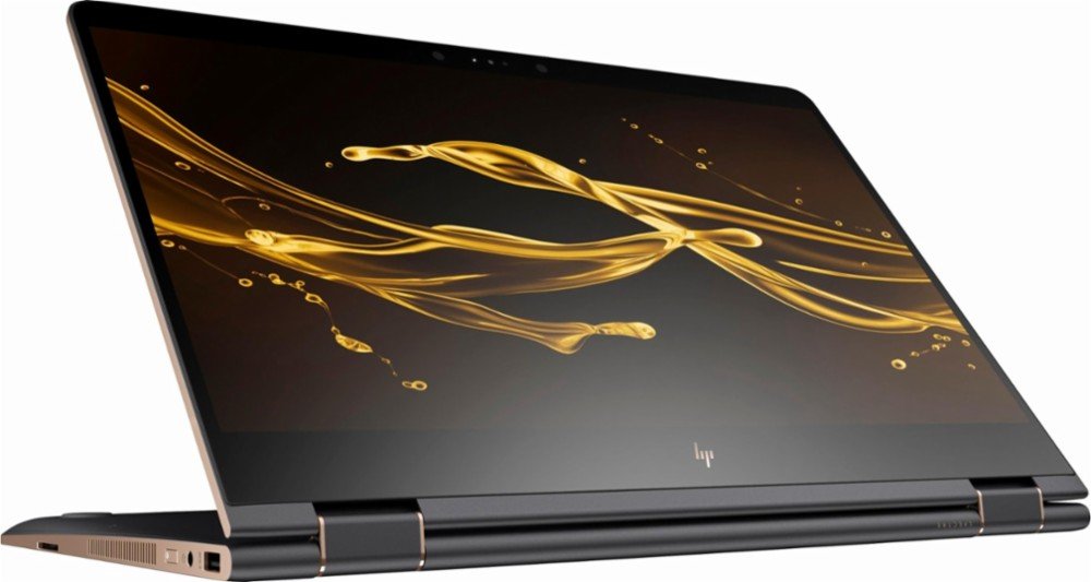 HP Older Spectre x360 2-in-1 15.6" 4K UHD Touch, Intel i7 8th Gen CPU 16GB RAM, 512GB SSD Dark Ash Silver - 3 Years McAfee Interet Security NO NUM-PAD, NO Fingerprint Reader