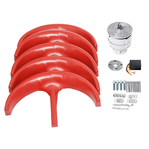 HENGJINGTR 3000W High Efficiency Wind Turbine Generator with Wind MPPT Controller 12V /24V Household Small Vertical Lantern Wind Generator for Hybrid Wind Solar System,12v